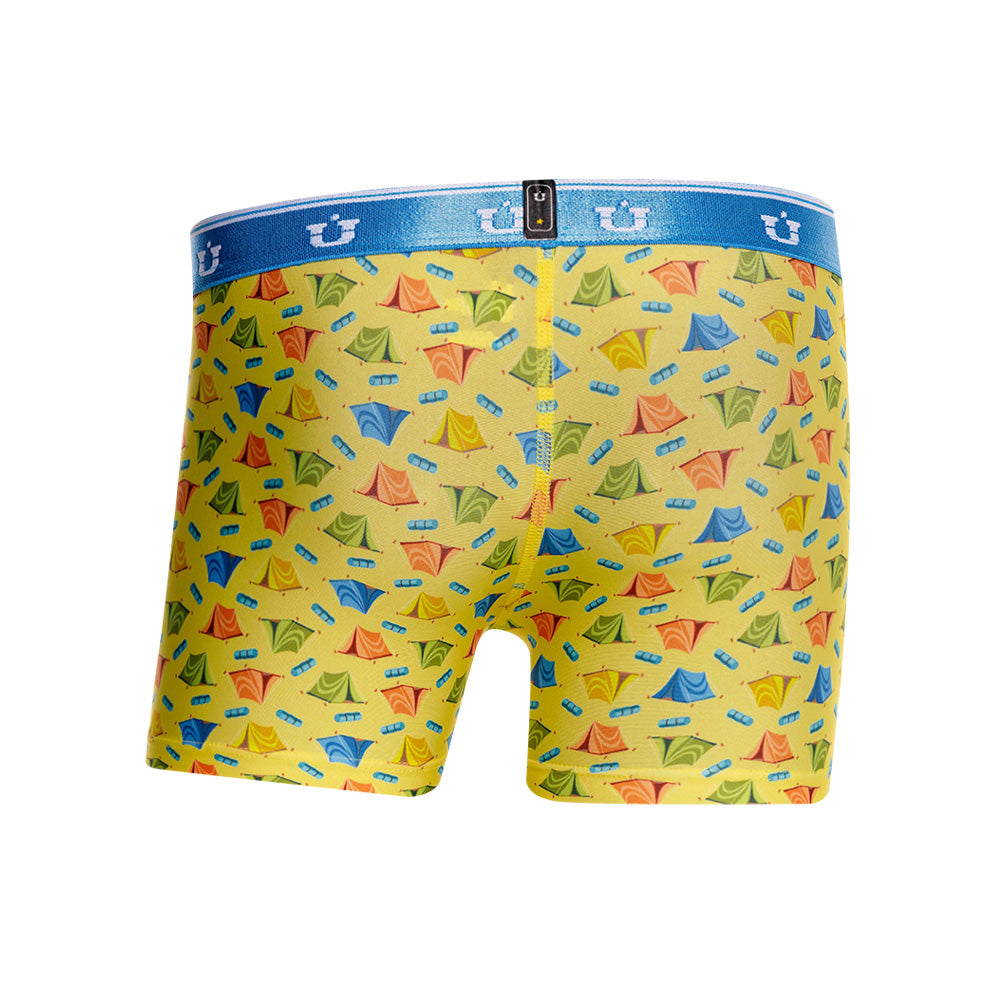 BOXER MEDIO INFANTIL CAMPING AMARILLO