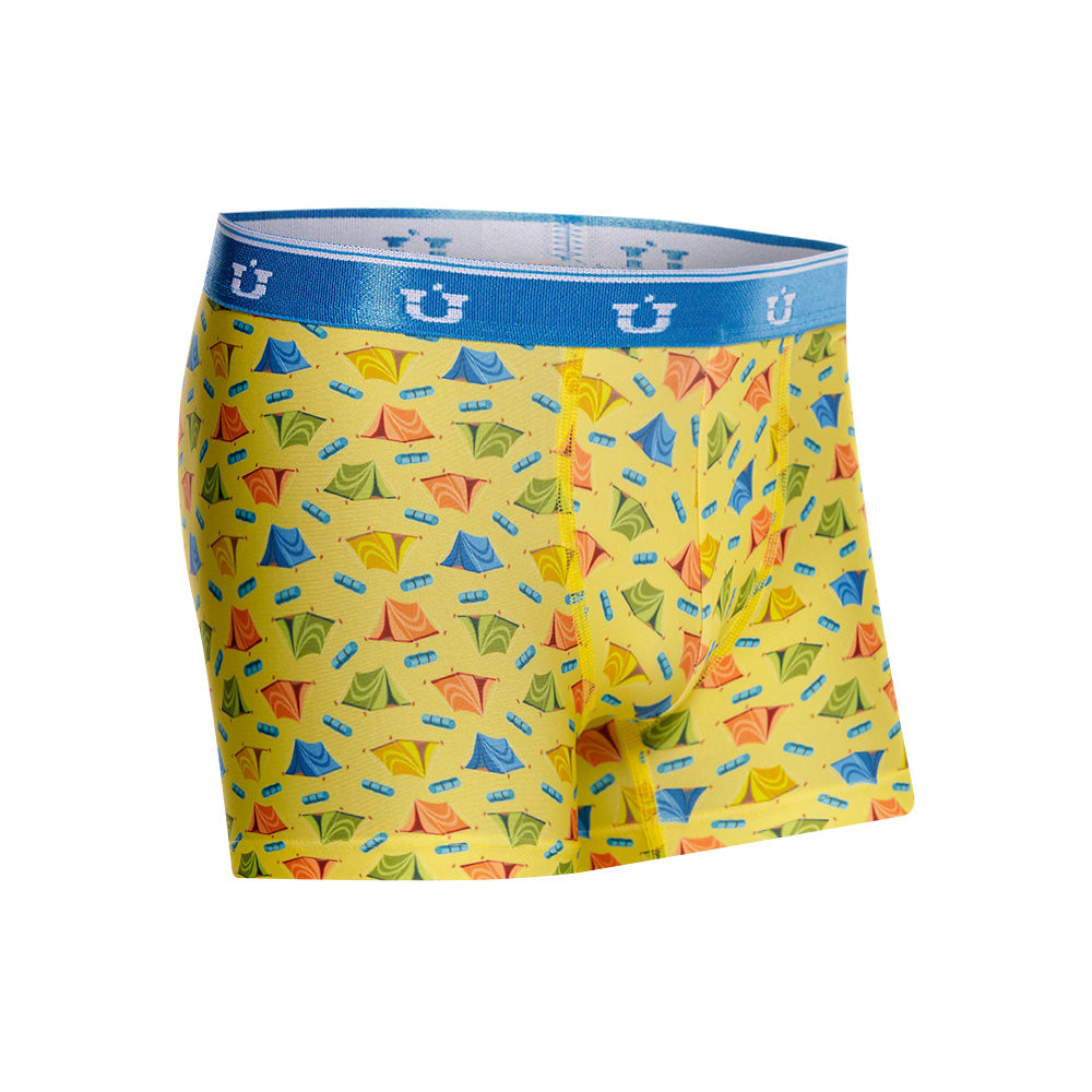 BOXER MEDIO INFANTIL CAMPING AMARILLO