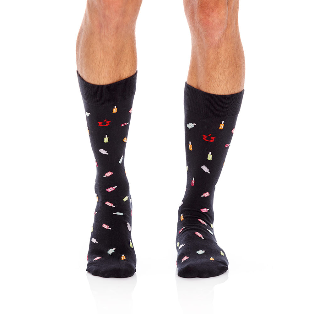 MEDIA CASUAL ICE POPS SOCKS NEGRO – MUNDO ÚNICO